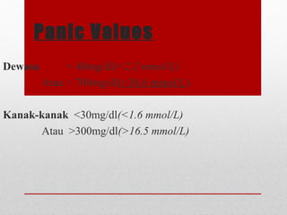 Penyiasatan Diagnostik Hematologi - Random Blood Sugar | PPT