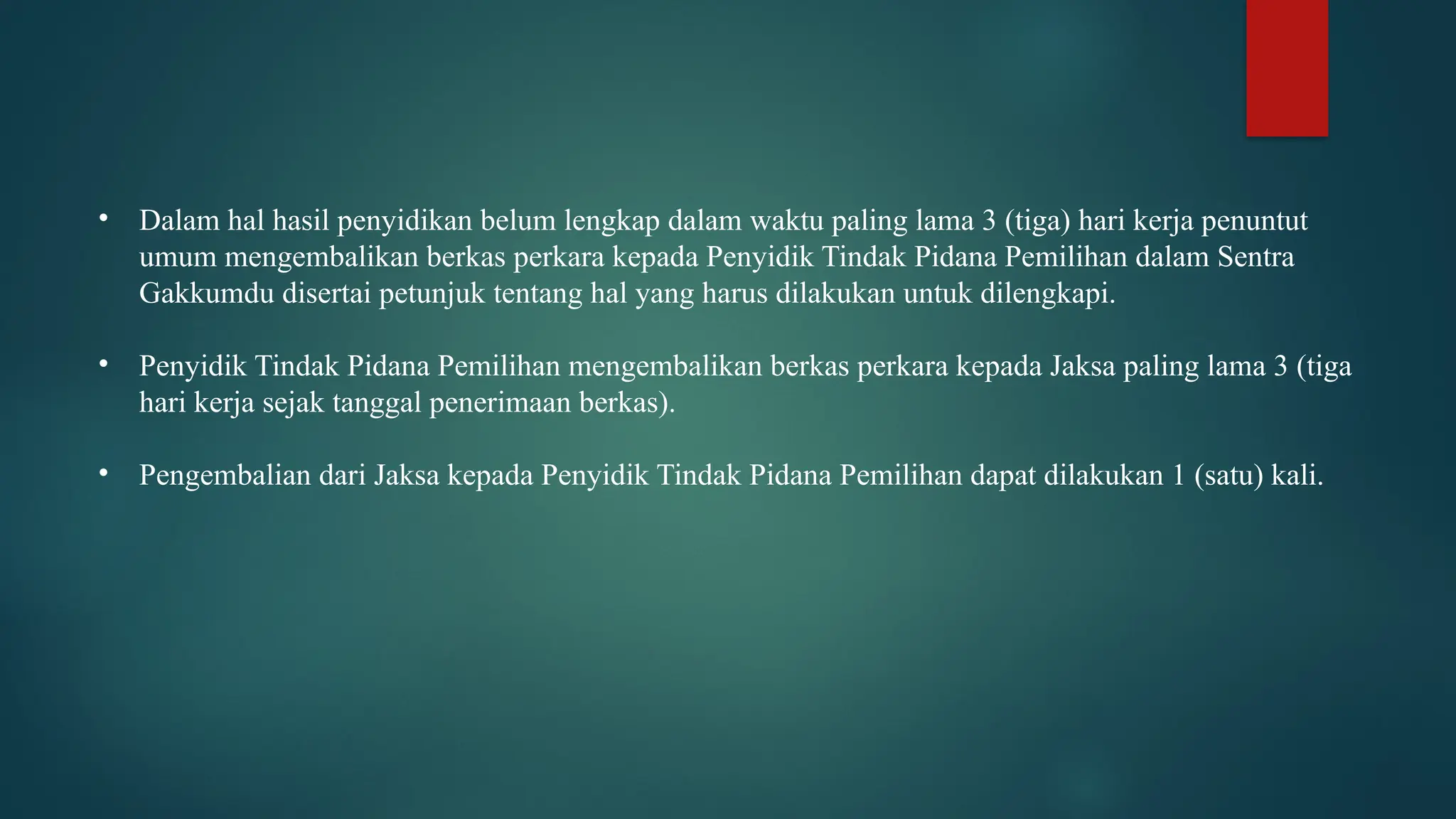 penyidikan dan penuntutan tindak pidana pmeilihan.pptx