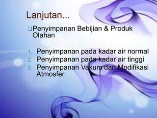 Penyimpanan hasil – hasil pertanian | PPTX
