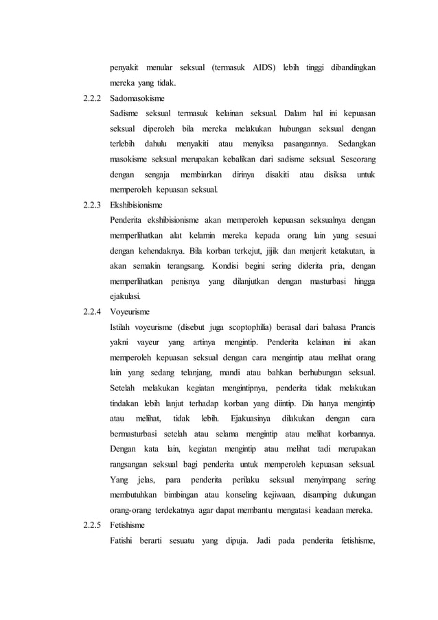 Penyimpangan seksual | PDF