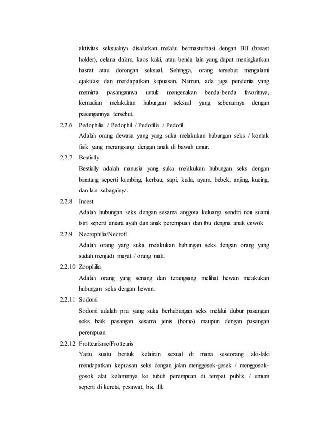 Penyimpangan seksual | PDF