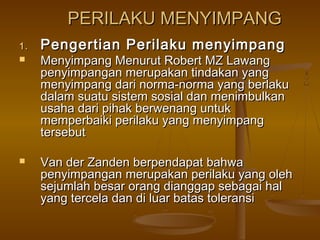 Penyimpangan sosial | PPT