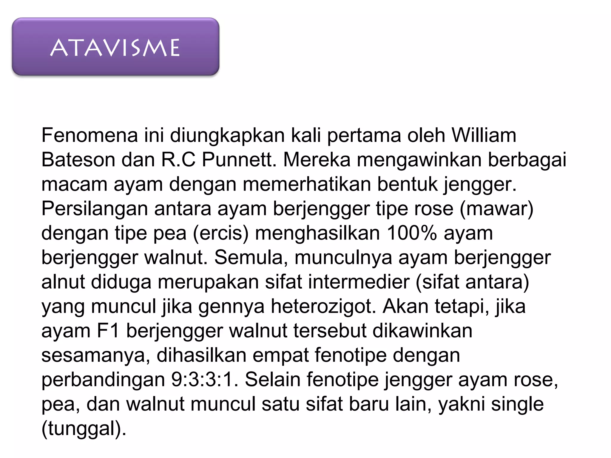 Penyimpangan semu hukum mendel | PPT