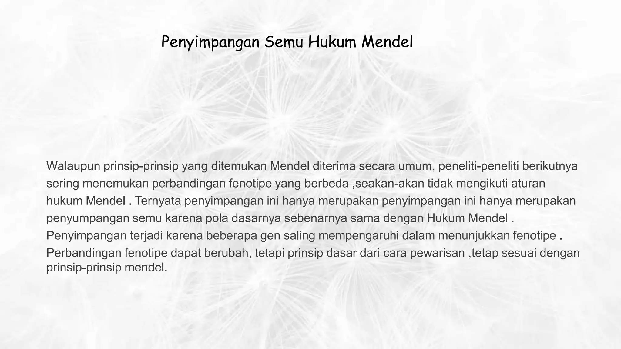 Penyimpangan Semu Hukum Mendel | PPTX