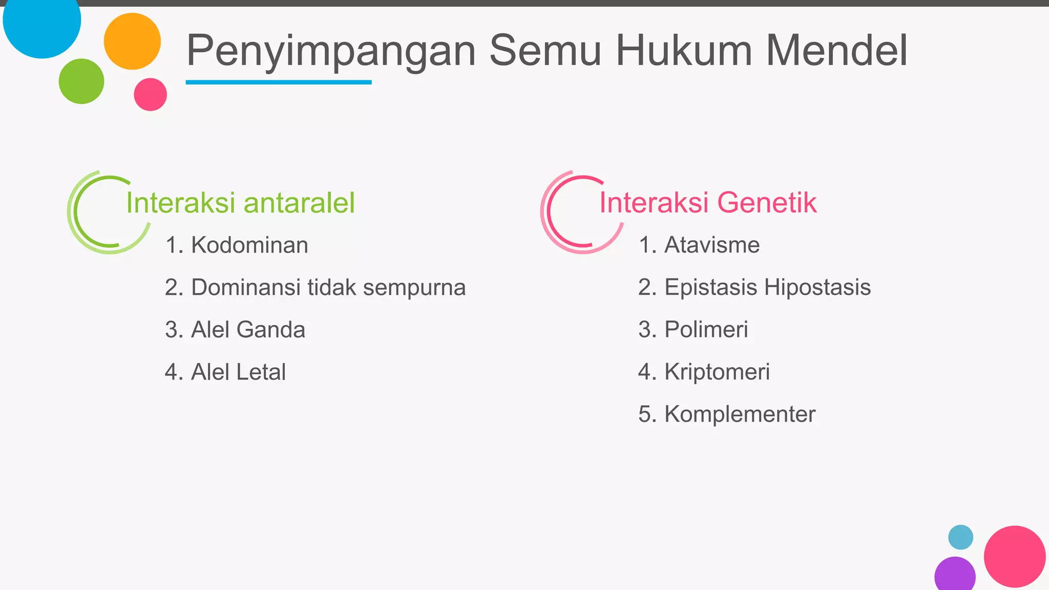 Penyimpangan Semu Hukum Mendel | PPTX
