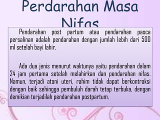 Penyulit kala 3 persalinan poltekkes surakarta | PPTX