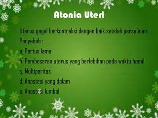 Penyulit kala iii persalinan | PPTX