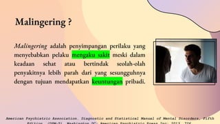 malingering | PPTX