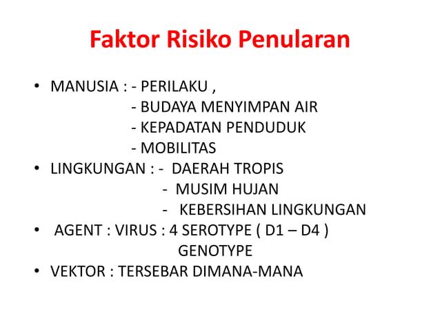 Penyuluhan Demam Berdarah Dengue pada masyarakat | PPT