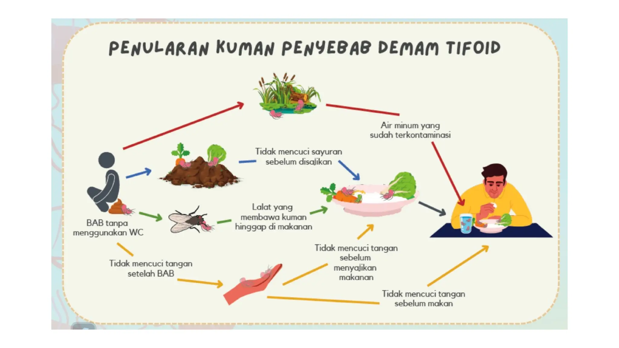 Penyuluhan Demam Tifoid beserta Gejala, dan Pencegahan | PPTX