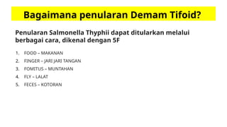 Penyuluhan Demam Tifoid beserta Gejala, dan Pencegahan | PPTX