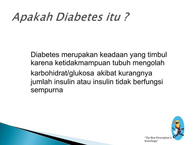 Penyuluhan diabetes mellitus | PPT