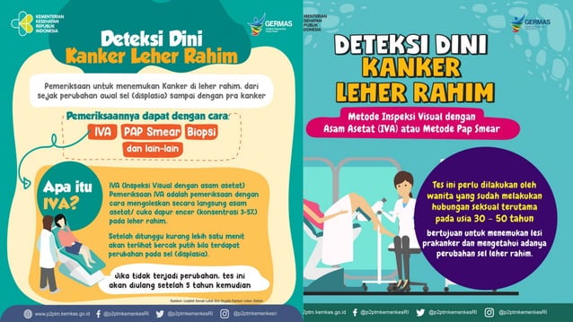 Penyuluhan Kanker Leher Rahim dan Pemeriksaan IVA | PPTX