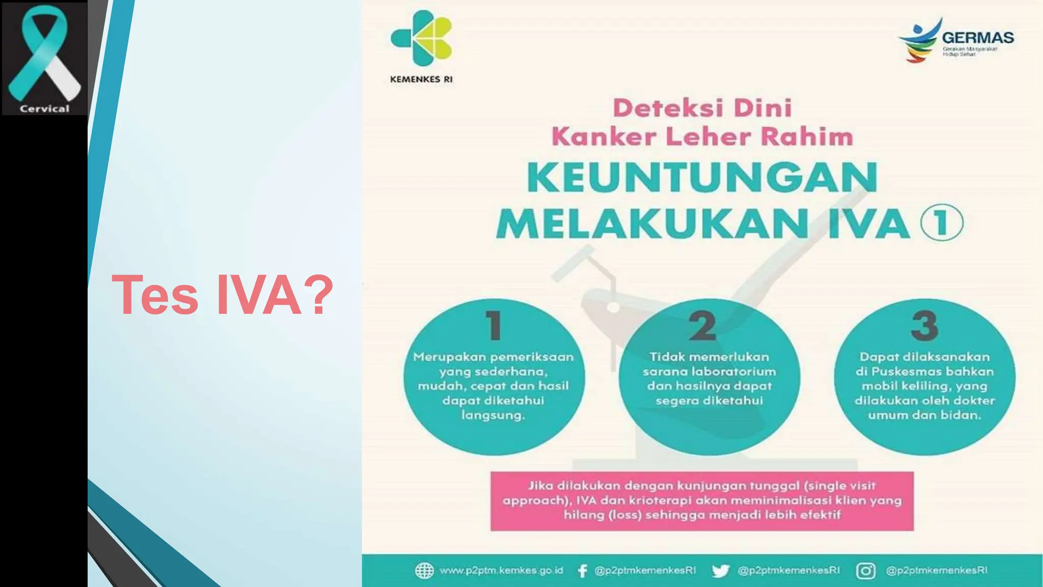 Penyuluhan Ca Servix dan pemeriksaan IVA | PPTX