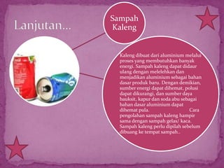 Penyuluhan pemilahan sampah di sumber | PPT