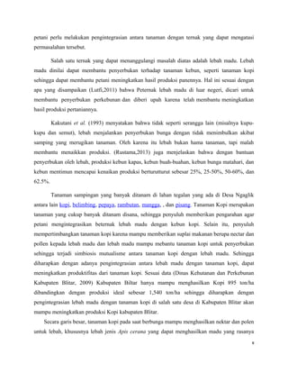 Integrasi Beternak Lebah Madu di Kebun Kopi | PDF