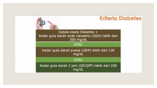 Penyuluhan penyakit tidak menular DM dan HT | PPT