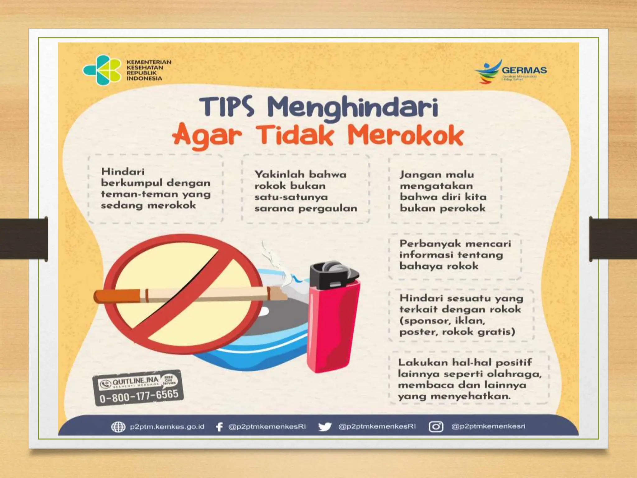 Penyuluhan rokok di anak usia sekolah dasar | PPTX