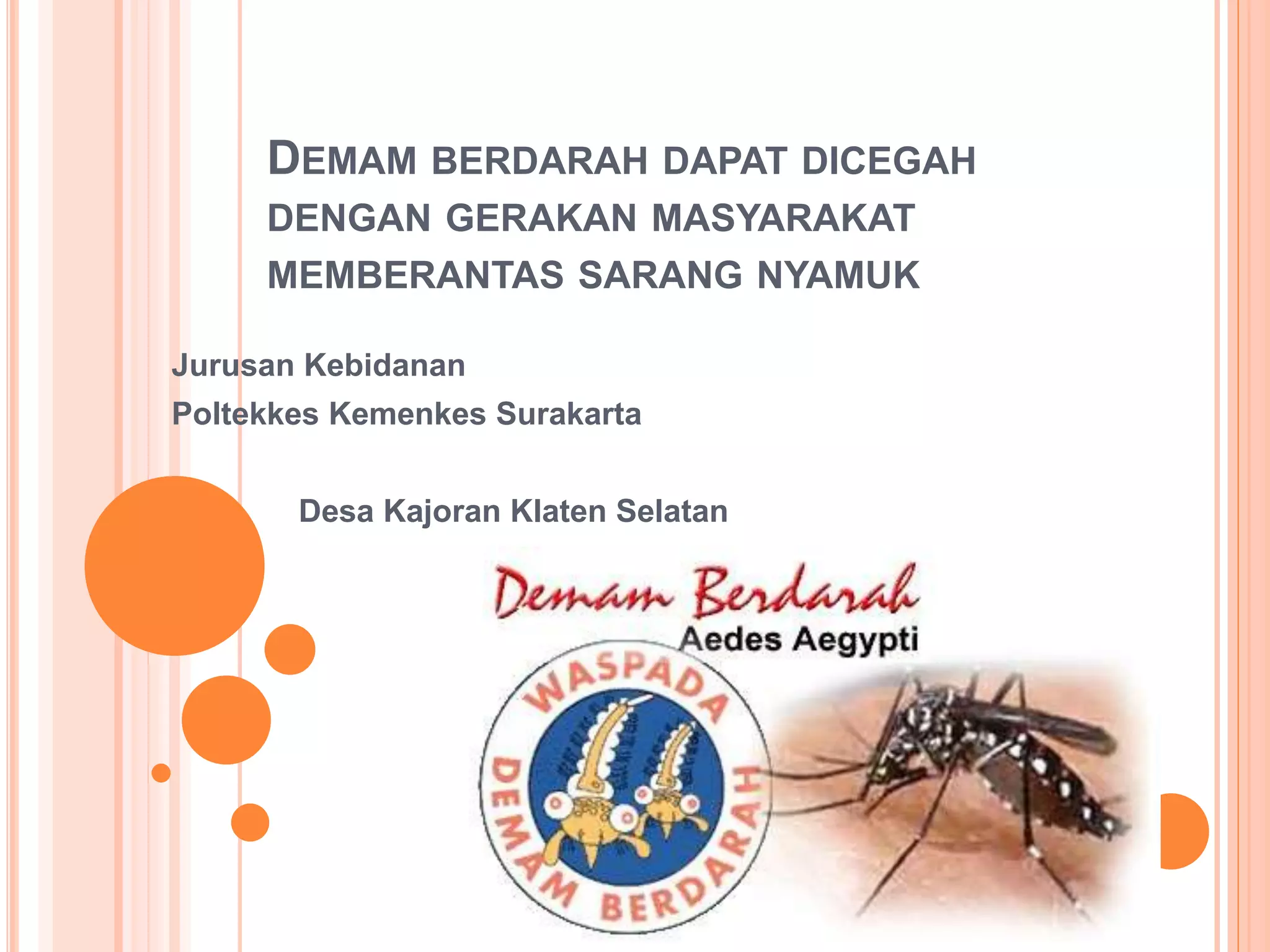 Penyuluhan tentang bagaimana mencegah dbd | PPTX