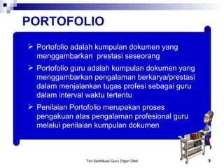 penyusunun portofolio guru | PPT