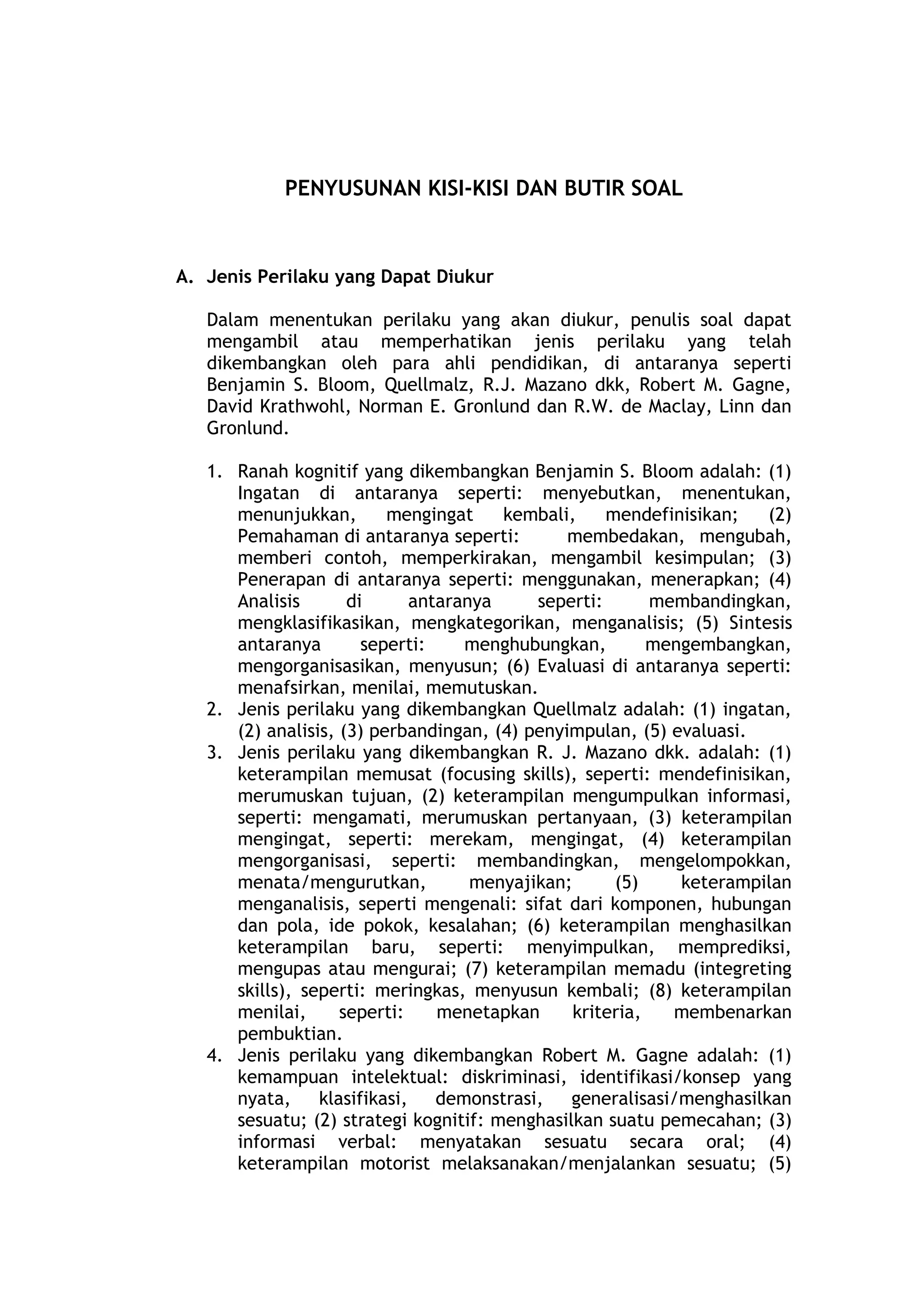 Penyusunan kisi | DOCX