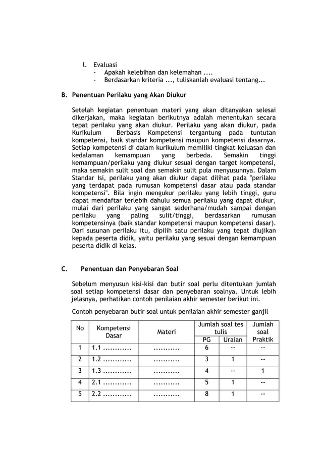 Penyusunan kisi | DOCX