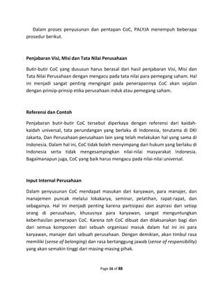 Penyusunan code of conduct | PDF