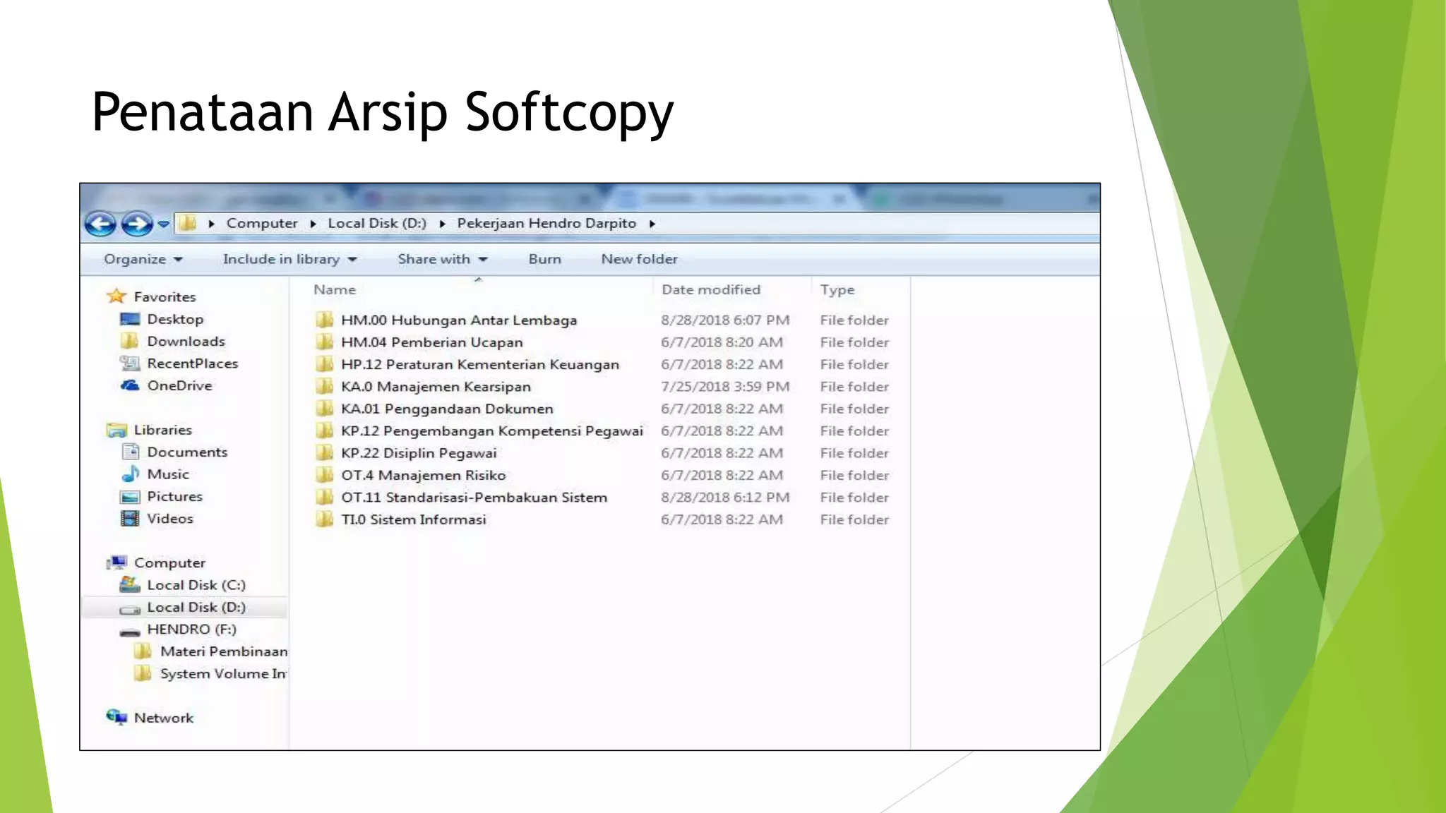 Penyusunan daftar arsip | PPTX