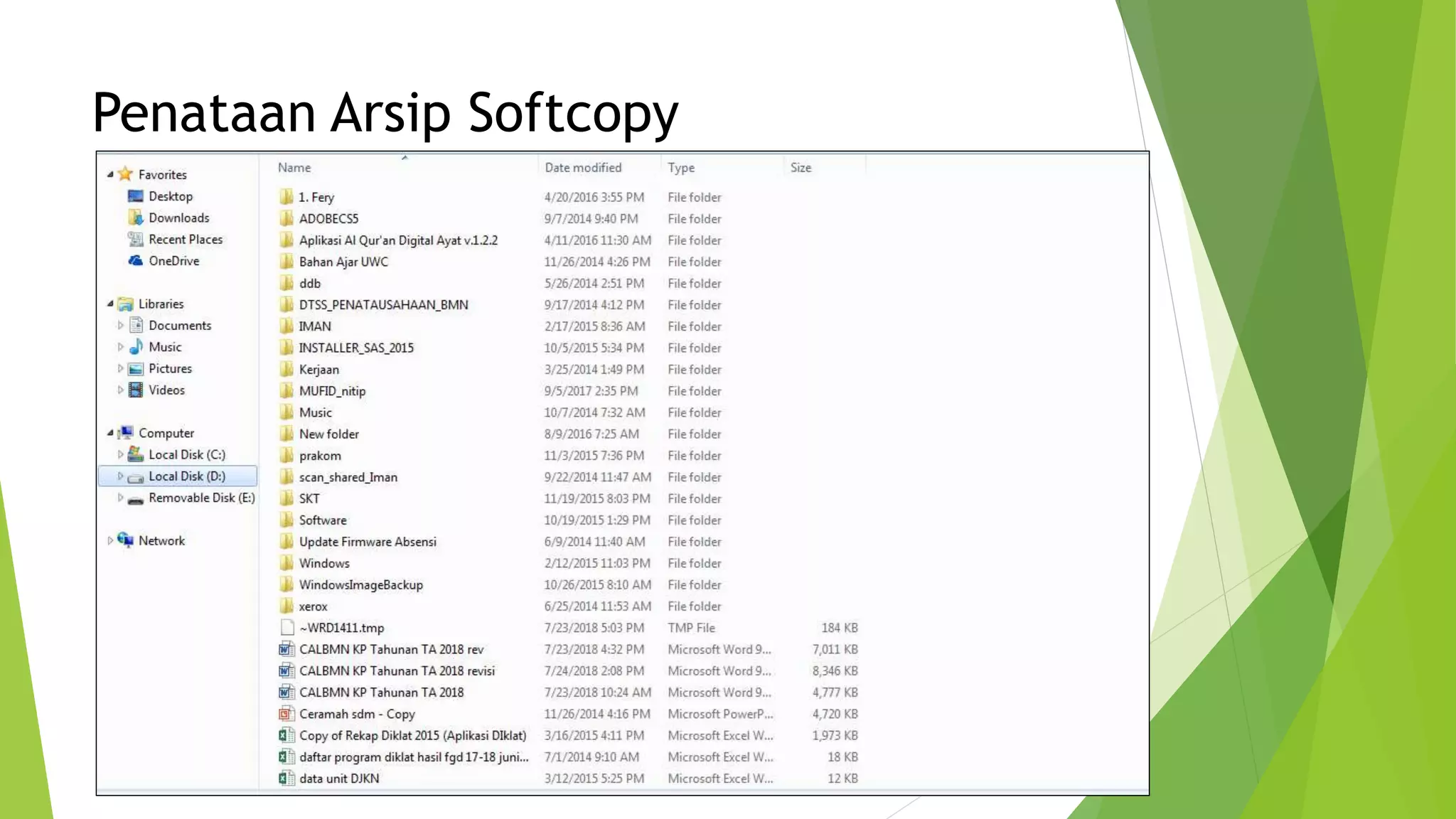 Penyusunan daftar arsip | PPTX