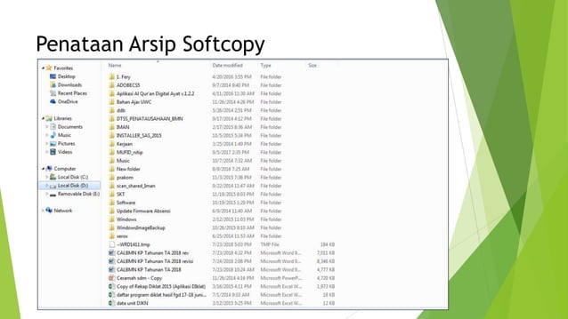 Penyusunan daftar arsip | PPTX