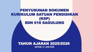 Penyusunan dokumen kurikulum satuan Pendidikan (KSP).pptx
