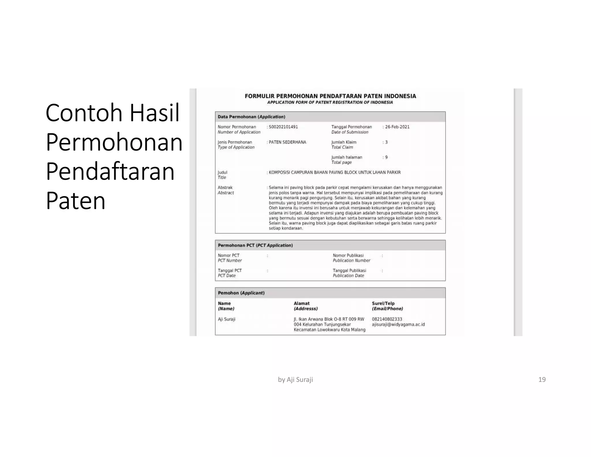 Penyusunan dokumen paten | PDF
