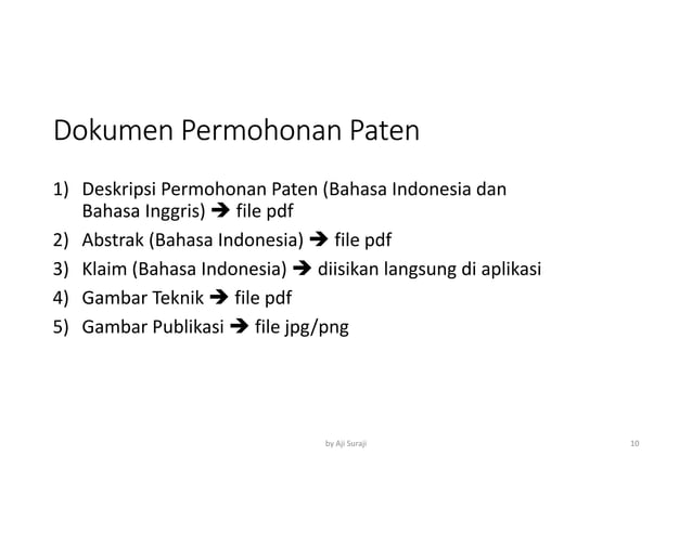 Penyusunan dokumen paten | PDF