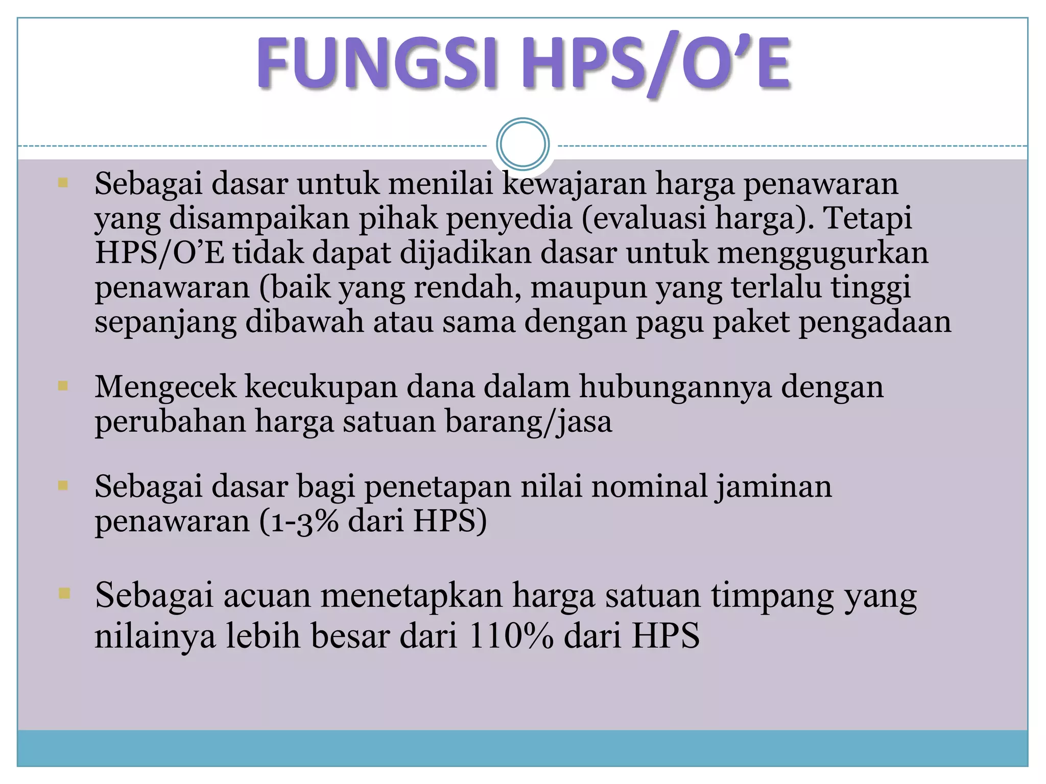 Penyusunan HPS Pengadaan Barang | PPTX