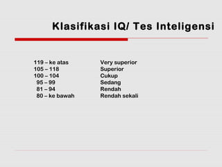 Penyusunan instrumen tes inteligensi | PPT