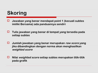 Penyusunan instrumen tes inteligensi | PPT