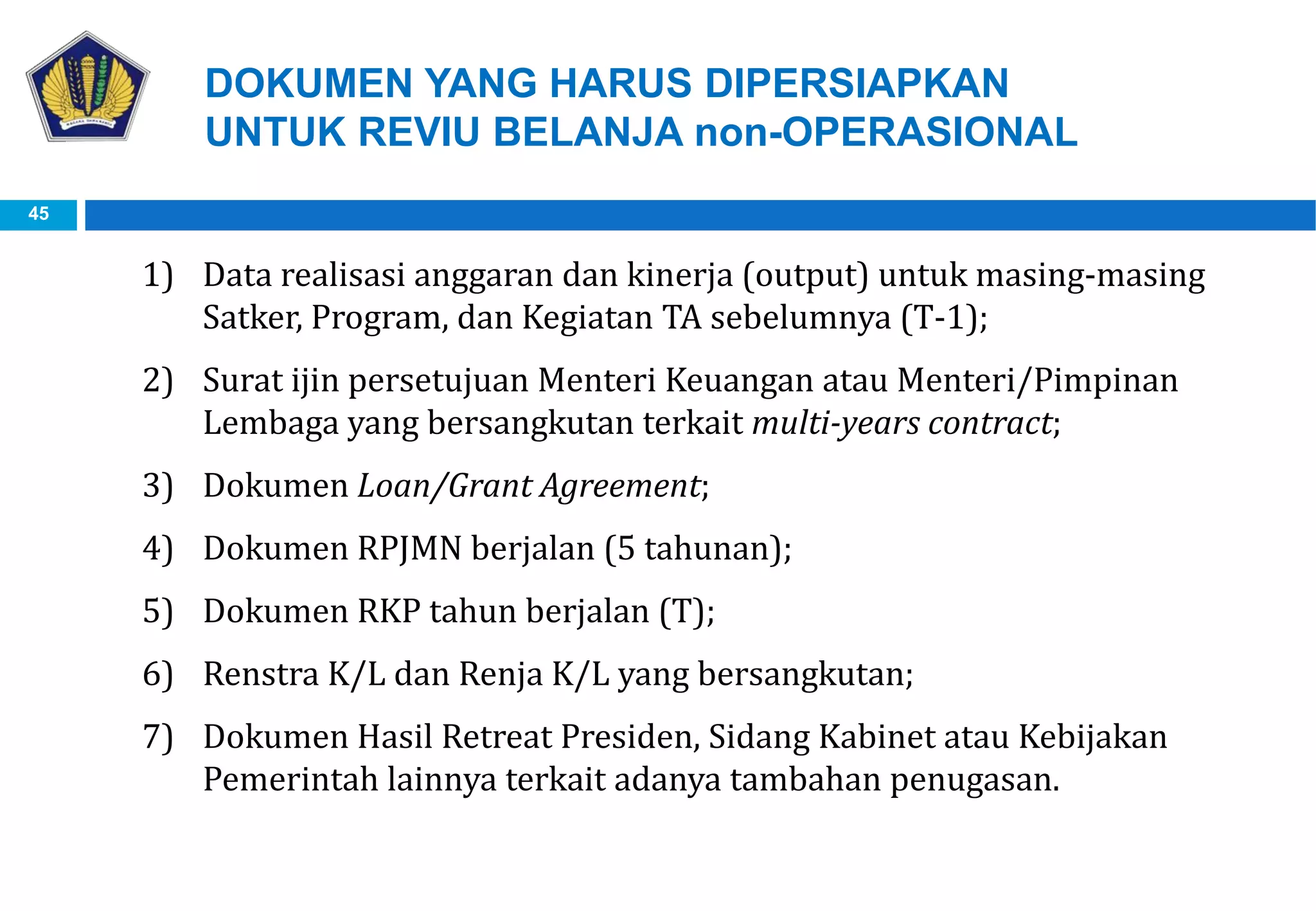 Penyusunan kerangka pengeluaran jangka menengah kpjm | PDF