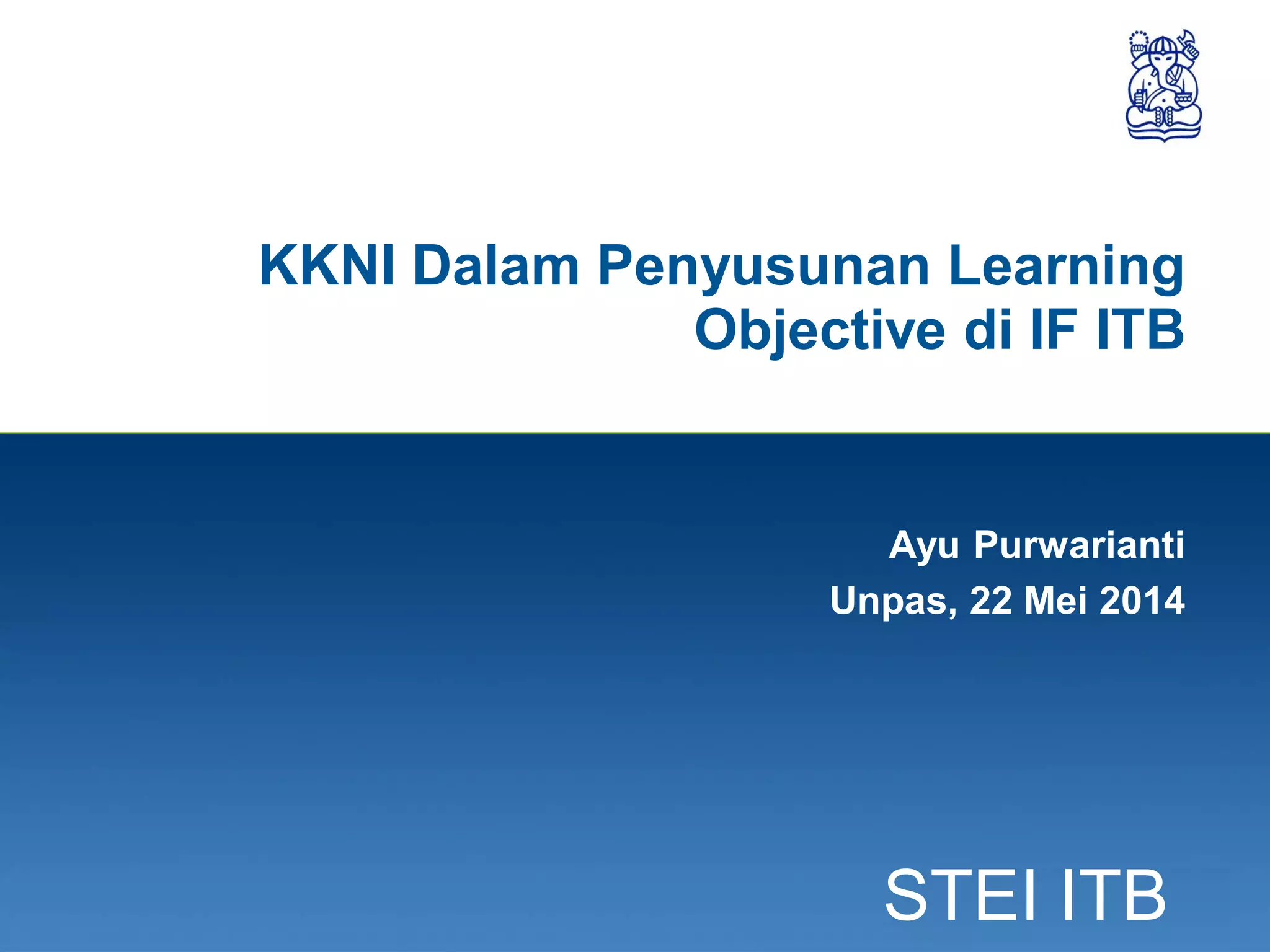 Penyusunan kurikulum informatika itb 2013 | PDF