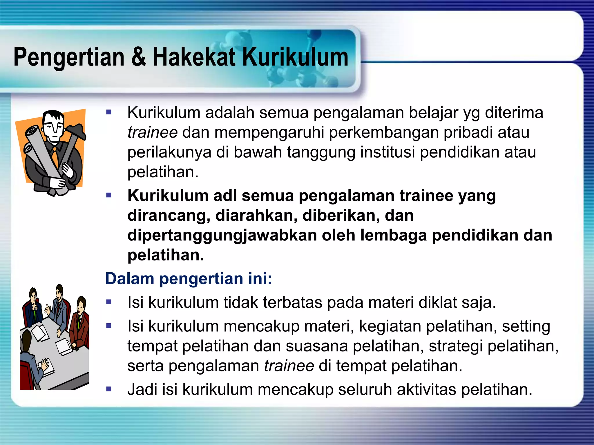 Penyusunan kurikulum pelatihan | PPTX