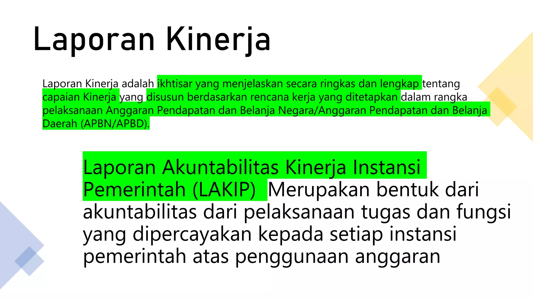 Penyusunan lakip | PDF