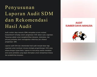 Penyusunan Laporan Audit SDM dan Rekomendasi Hasil Audit.pptx
