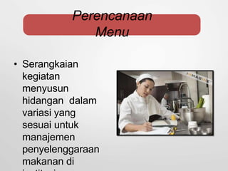Penyusunan menu | PPTX