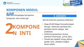 Materi penyusunan modul ajar kurikulum merdeka | PPTX
