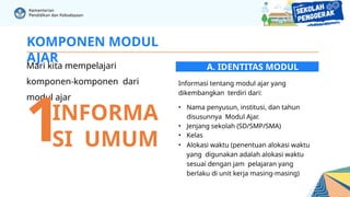 Materi penyusunan modul ajar kurikulum merdeka | PPTX