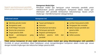 Penyusunan Modul Pembelajaran.pptxPenyusunan Modul Pembelajaran.pptx