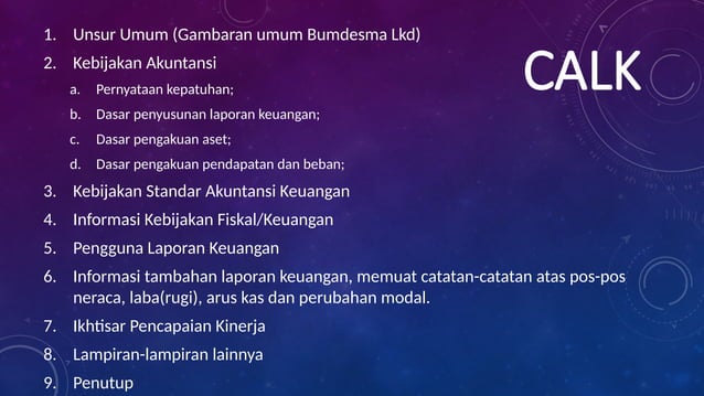 Penyusunan Pelaporan keuangan Bumdesma Lkd | PPT