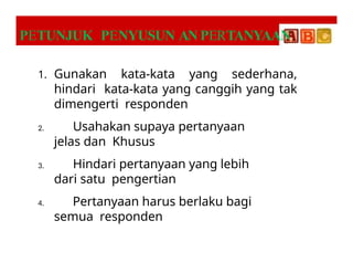 Penyusunan dan pengujian instrument penelitian | PPTX