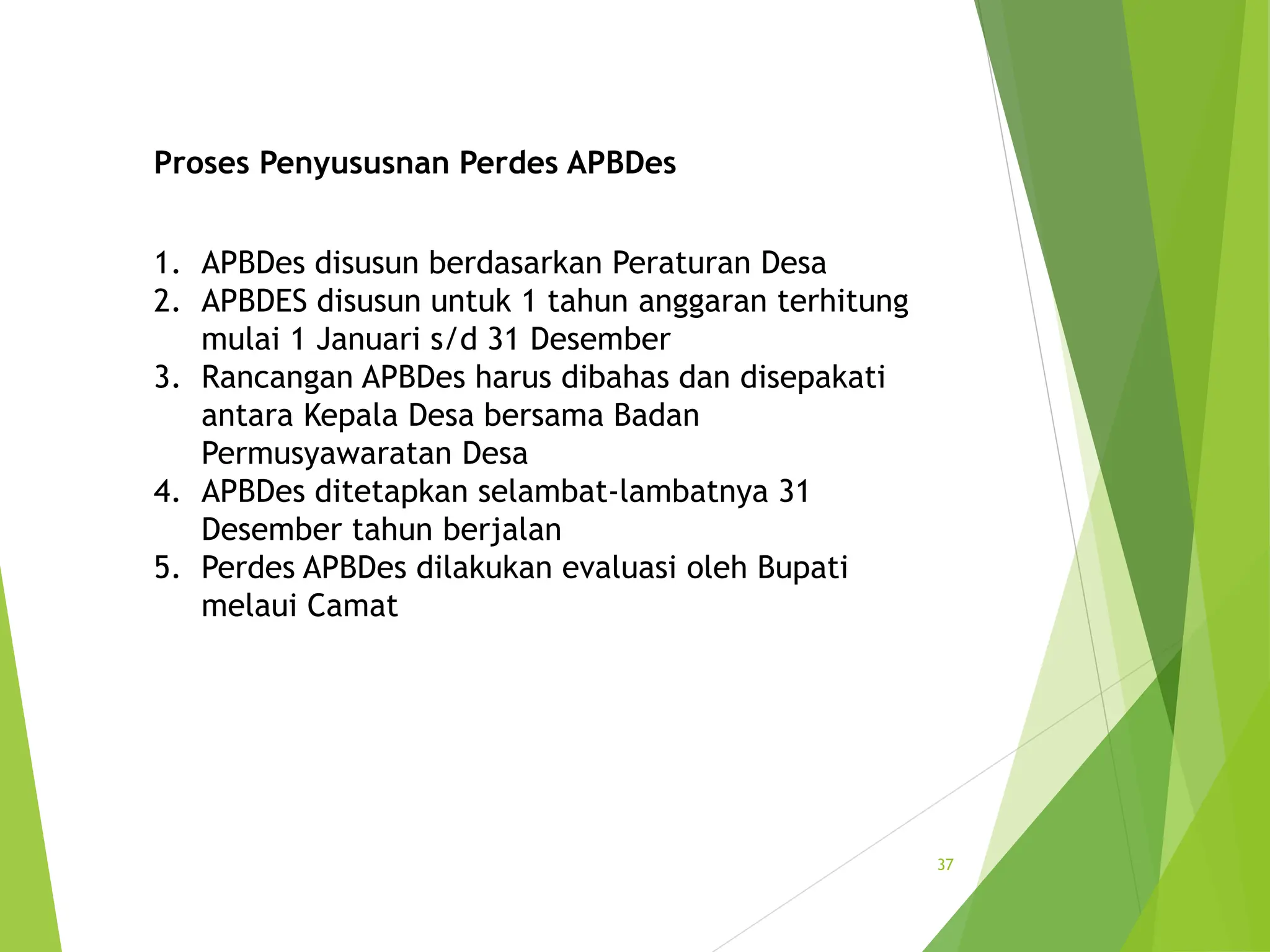 Penyusunan Perdes dan BUMDes Untuk Desa-Desa | PPTX