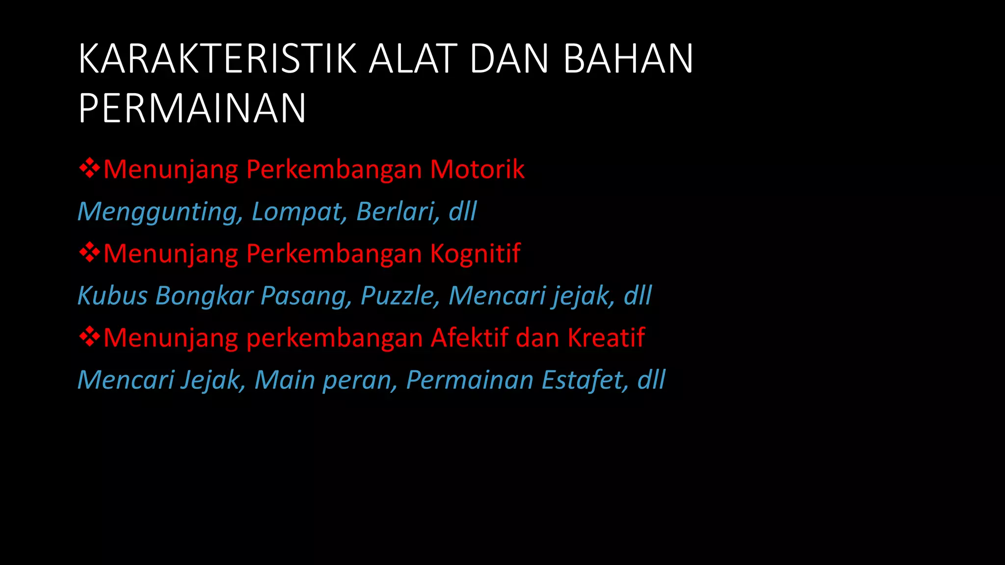 Penyusunan permainan untuk anak usia sd mi | PPTX