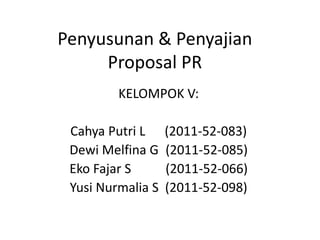 Penyusunan prof tropicana slim. kel. pak barkah | PPTX